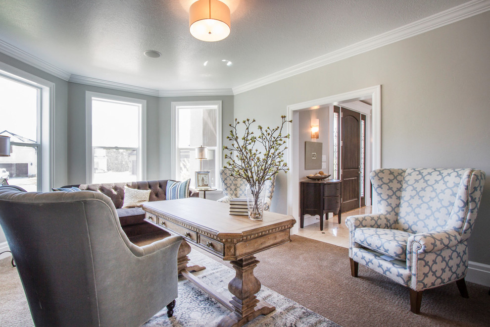 Sunburst House Plan - Traditional - Living Room - Salt Lake City - by ...