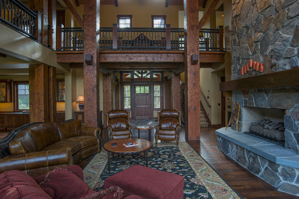 Suncadia Custom Home - Rustic - Living Room - Seattle - by Swiftwater ...