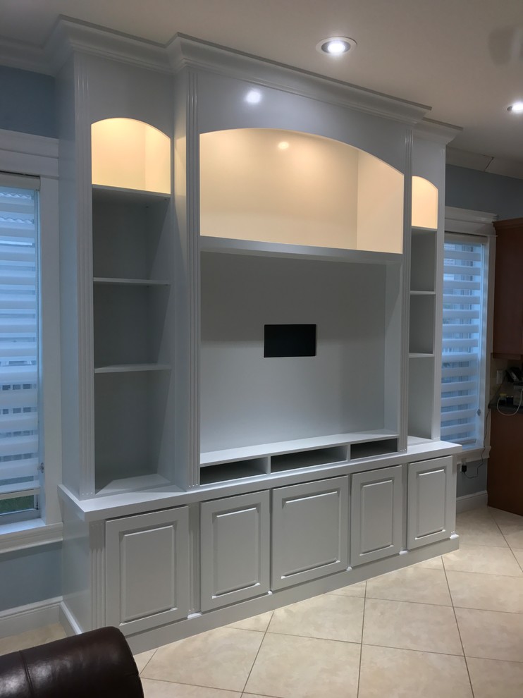 Super White Wall Unit - Contemporary - Living Room - Miami - by Mark's ...