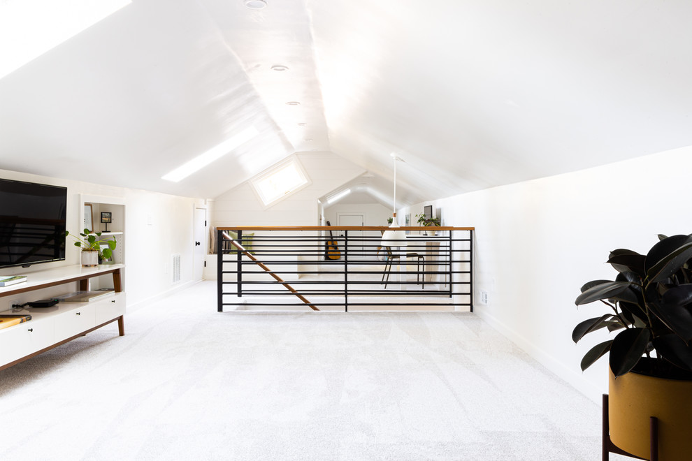 SW Portland Attic Remodel - Modern - Living Room - Portland - by ...