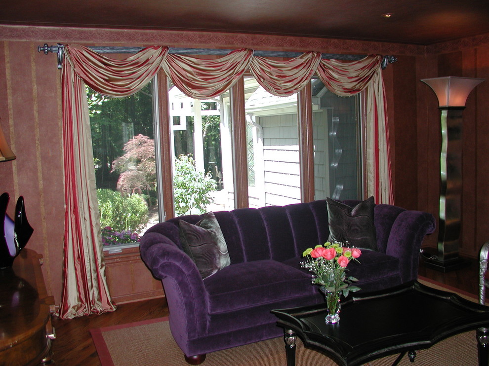 Swags and Cascades - Transitional - Living Room - Cleveland - by Well ...