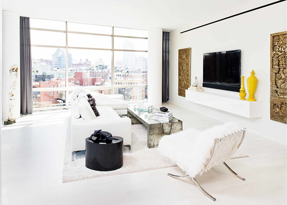Swanky Penthouse Petit Living Room - Modern - Living Room - New York ...