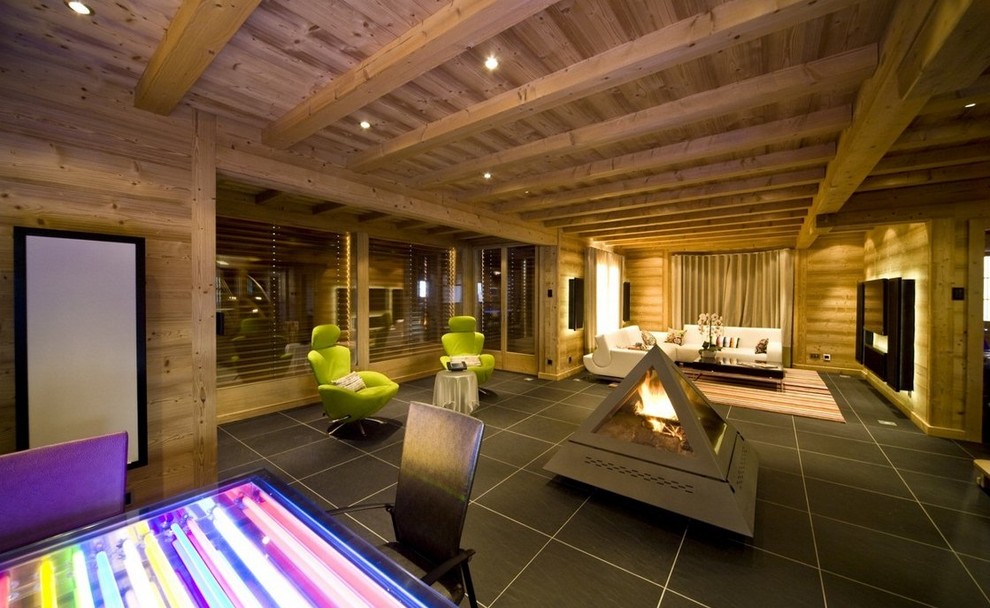Swiss Alpine Chalet - Modern - Living Room - Sussex - by Space Alchemy ...