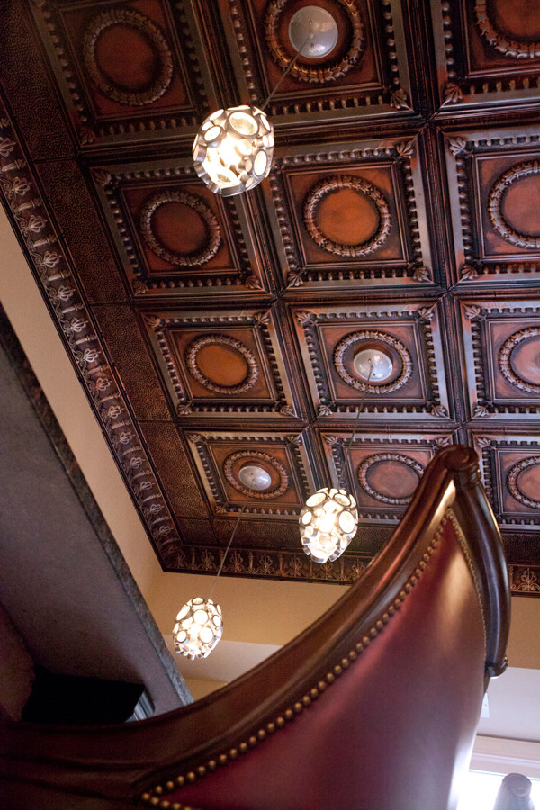 Tantalizing Tin Ceiling - Contemporary - Living Room - Tampa - by ...