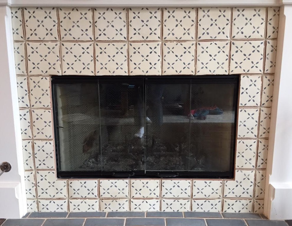 Terra Cotta Fireplace - Wilmette - Transitional - Living Room - Other ...