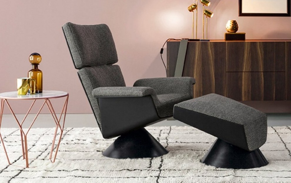 The "Edgar" Lounge Chair + Ottoman by BONALDO - Modern - Living Room ...