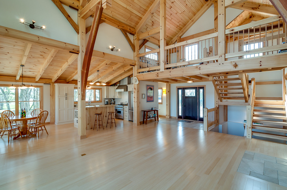 The Gage's SIP Timber Frame Home - Living Room - Chicago - by Vic ...