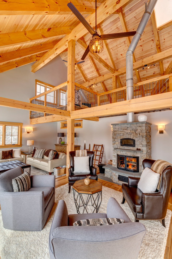 The Great White Barn - Farmhouse - Living Room - Boston - by Davis ...