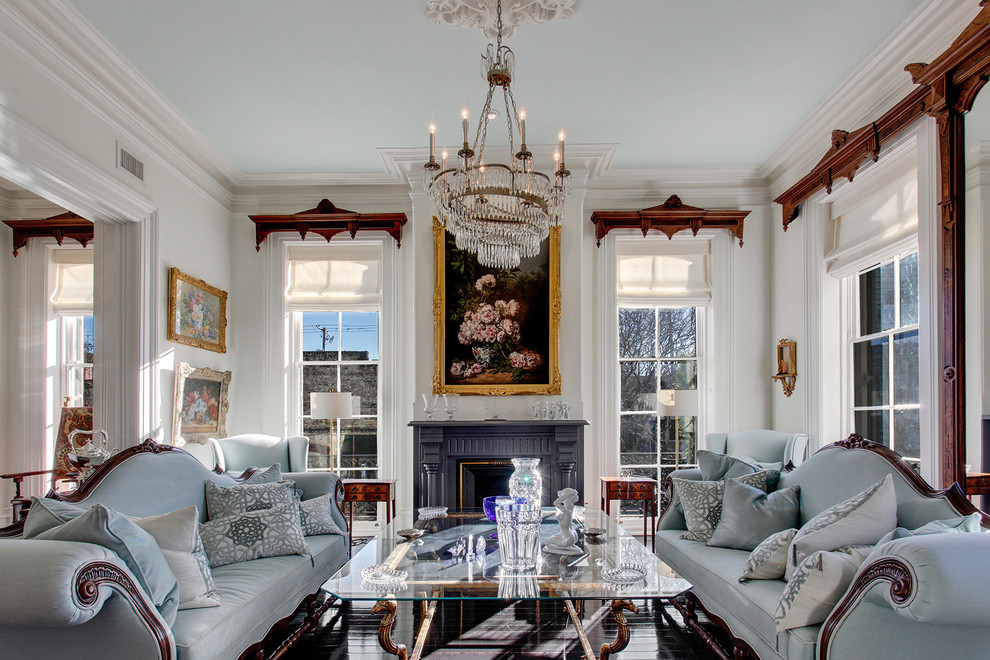 The Grey Mansion -- Historic Savannah - Traditional - Living Room ...