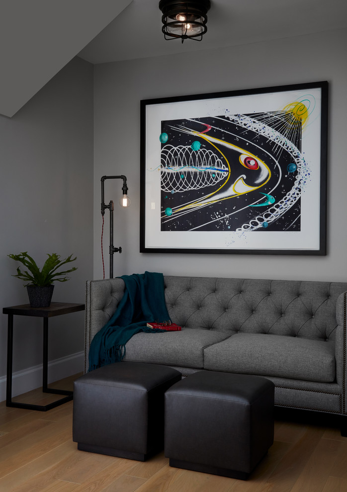 The Intellectual's Bachelor Pad - Contemporary - Living Room - Chicago ...