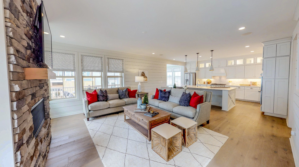 The Linden at Villages of Urbana - Farmhouse - Living Room - DC Metro ...