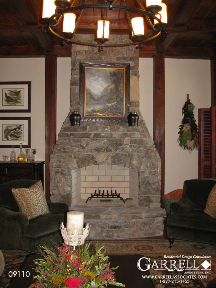 The Mountain Top Lodge House Plan 09110, Grand Salon - Traditional ...