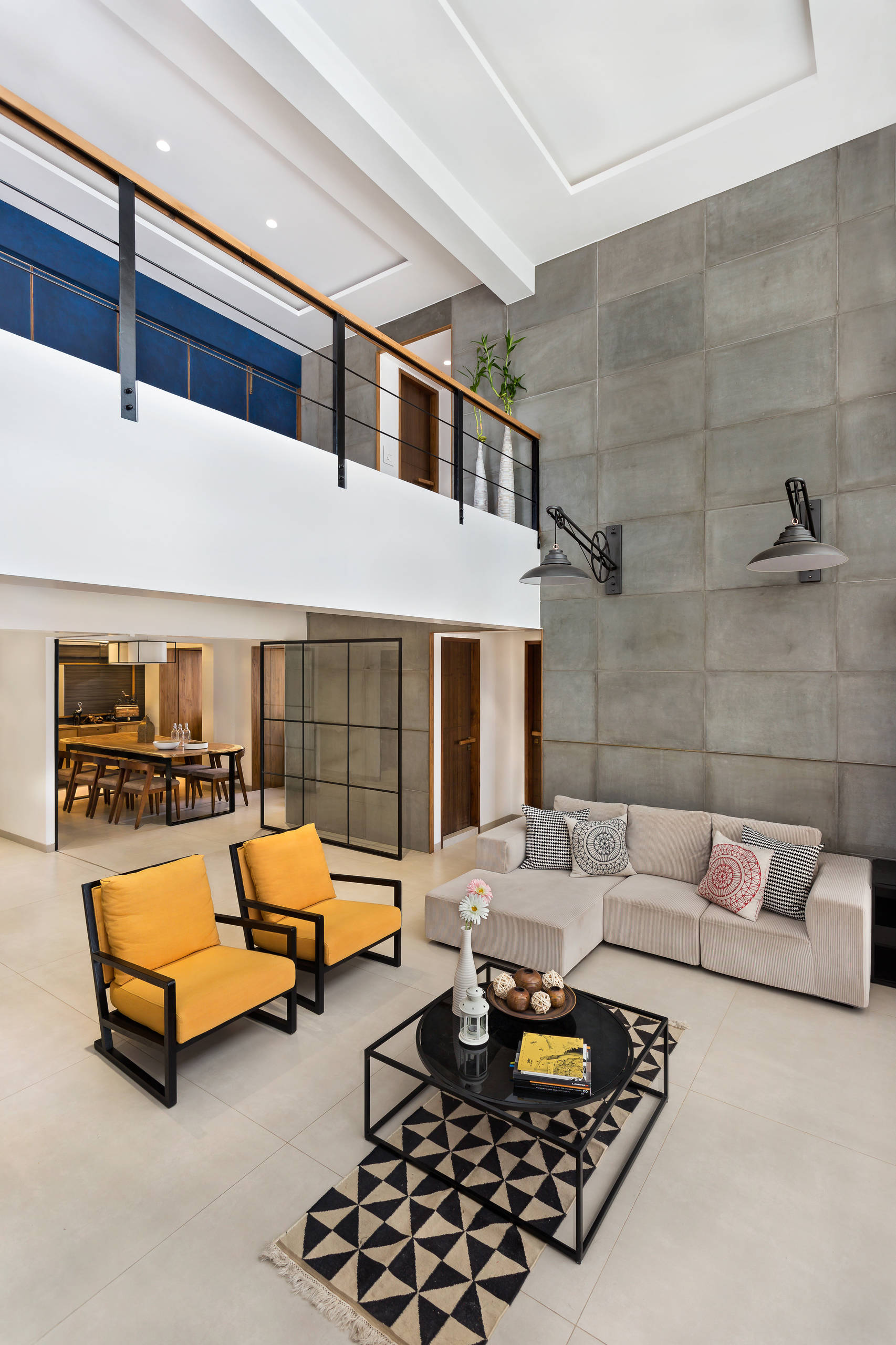 Double height living room store