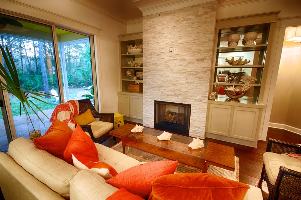 The Osprey, Parade of Homes Entry - Eclectic - Living Room - Orlando ...