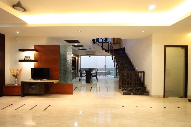 The Passage House - Contemporary - Living Room - Chennai - by Ansari ...