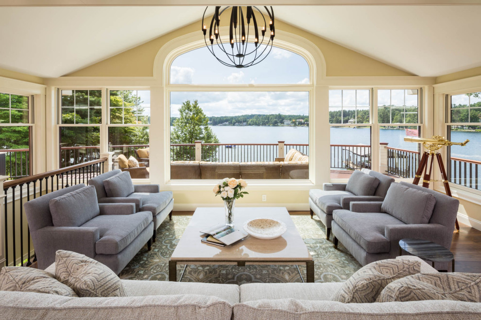 The Refuge - Traditional - Living Room - Boston - by Backdrop Interior ...