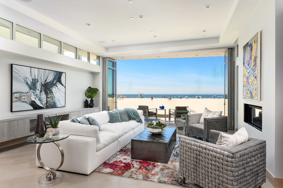 The Strand - living room - Contemporary - Living Room - Los Angeles ...