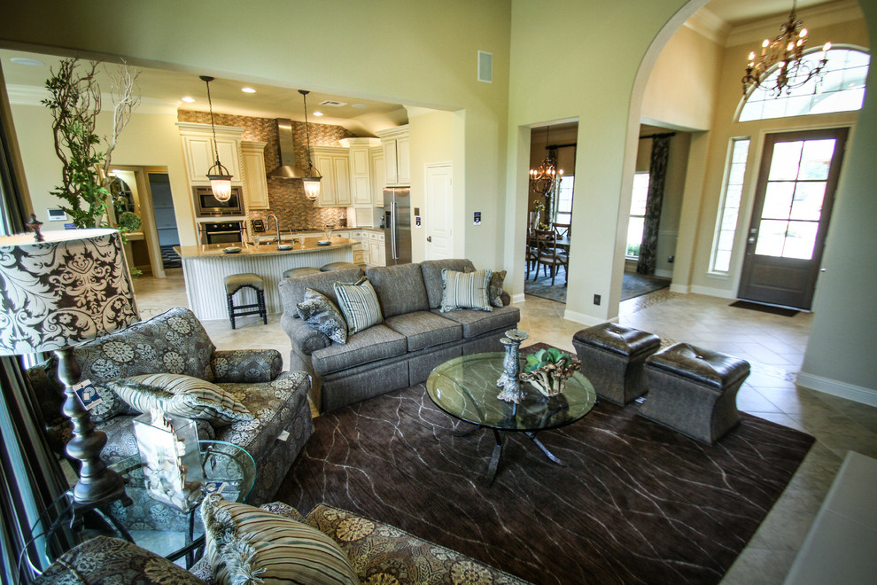 The Timbergrove - Traditional - Living Room - Houston - by Ideo ...