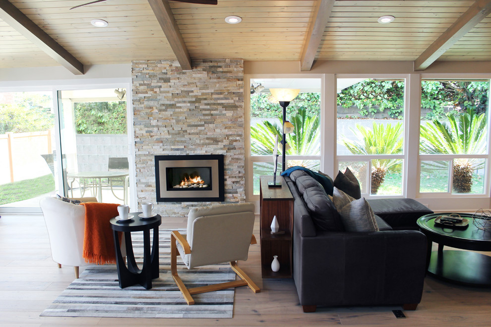 The Transitional Mid-Century Home - Midcentury - Living Room - Los ...