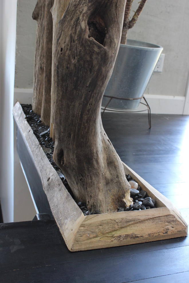 The tree ramp covering floor to ceiling - Modern - Living Room - by ...