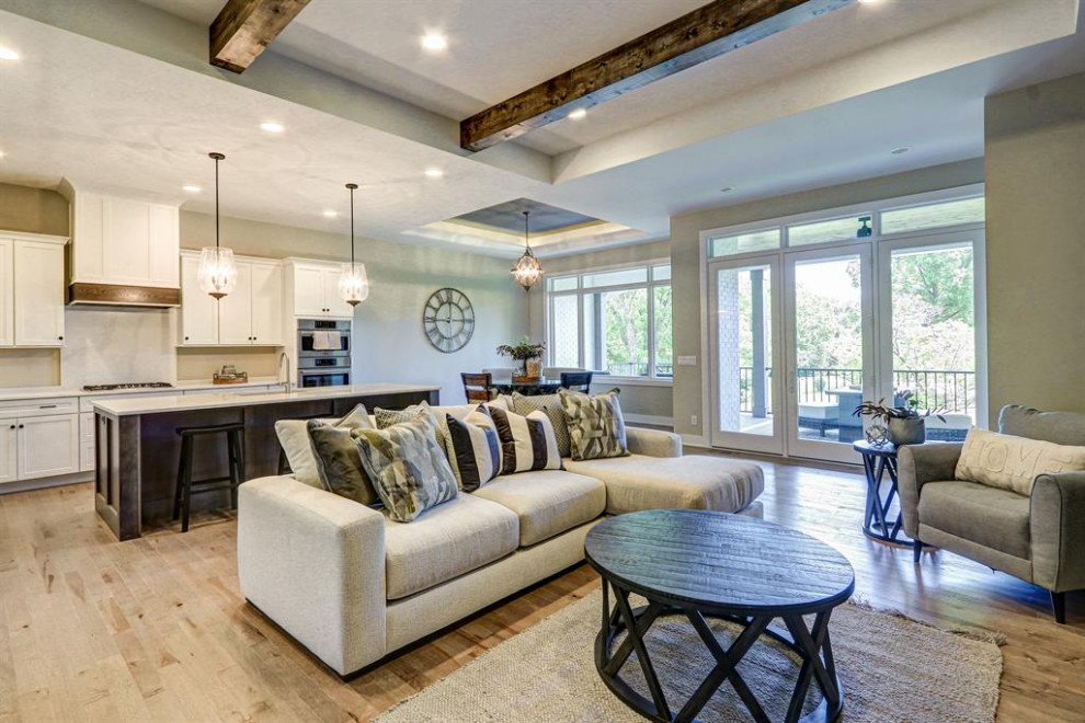 The Villas Of Montgomery | Custom Patio Model Home - Transitional ...