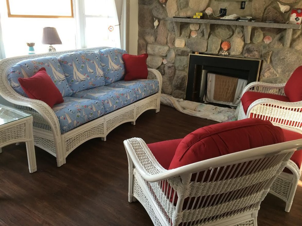 The Wickery - Nautical Rooms - Beach Style - Living Room - New York ...