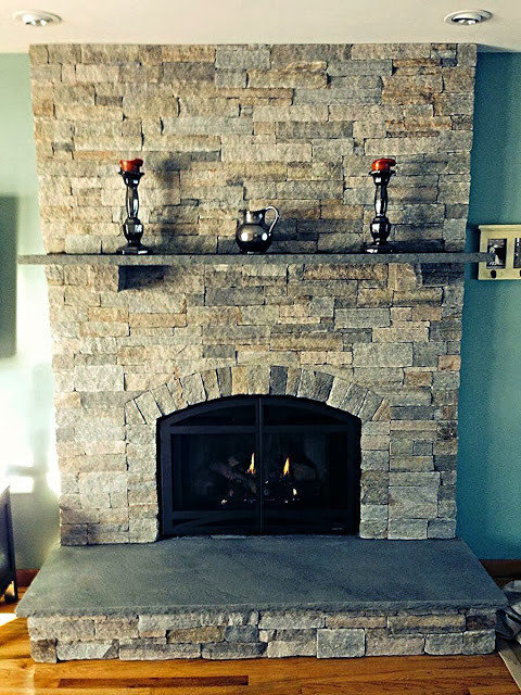 Thinstone Applications - Indoor Fireplace - Salón - Bridgeport - de ...