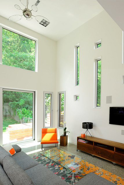 Three story livingroom - Modern - Living Room - Toronto - by Arnal ...