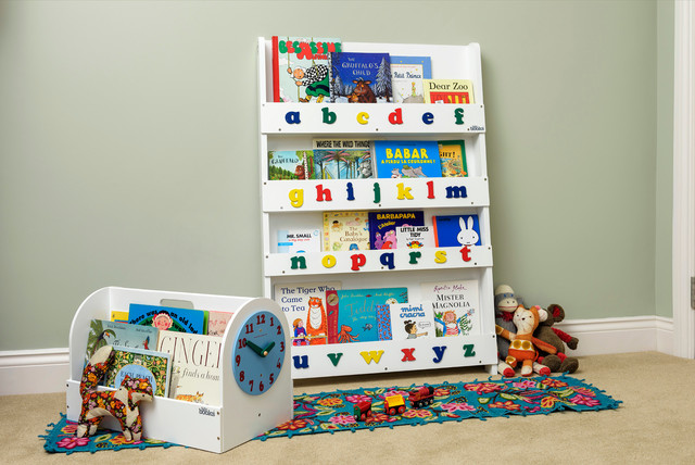 Tidy Books Children's Bookcase White with alphabet - Modern - Living ...