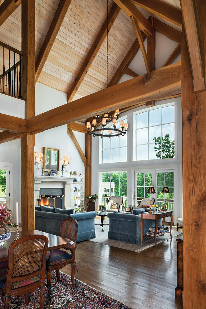 Timber Frame Dream Home - Northern Georgia Residence - Traditional - Living Room - Other - by ...