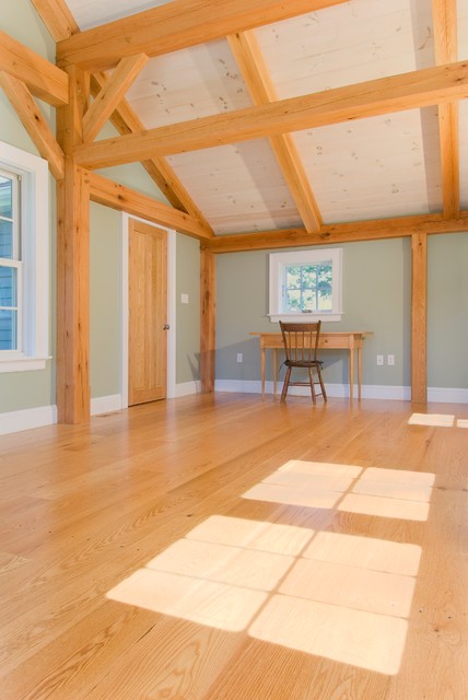 Timber Frame Home - Mansfield, MA - Montagne - Salon - Boston - par ...