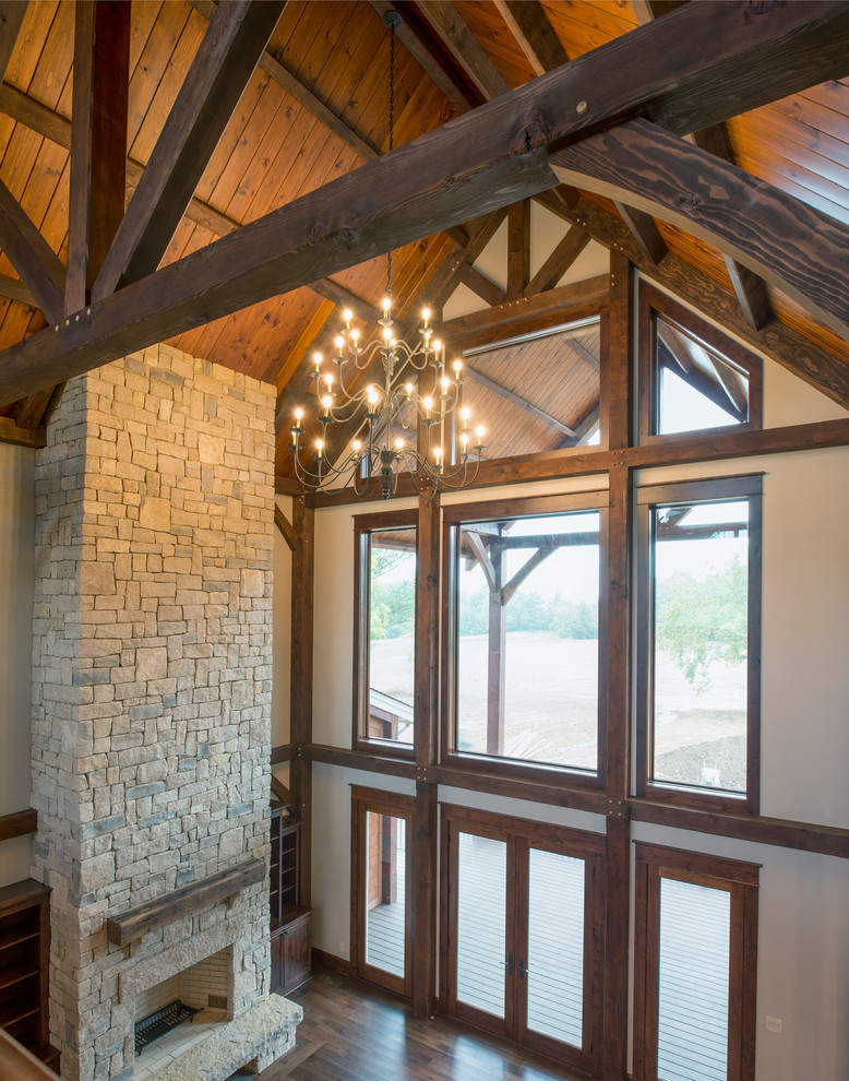 Timber Frame - Lexington Charmer - Living Room - Cleveland - by Shrock ...