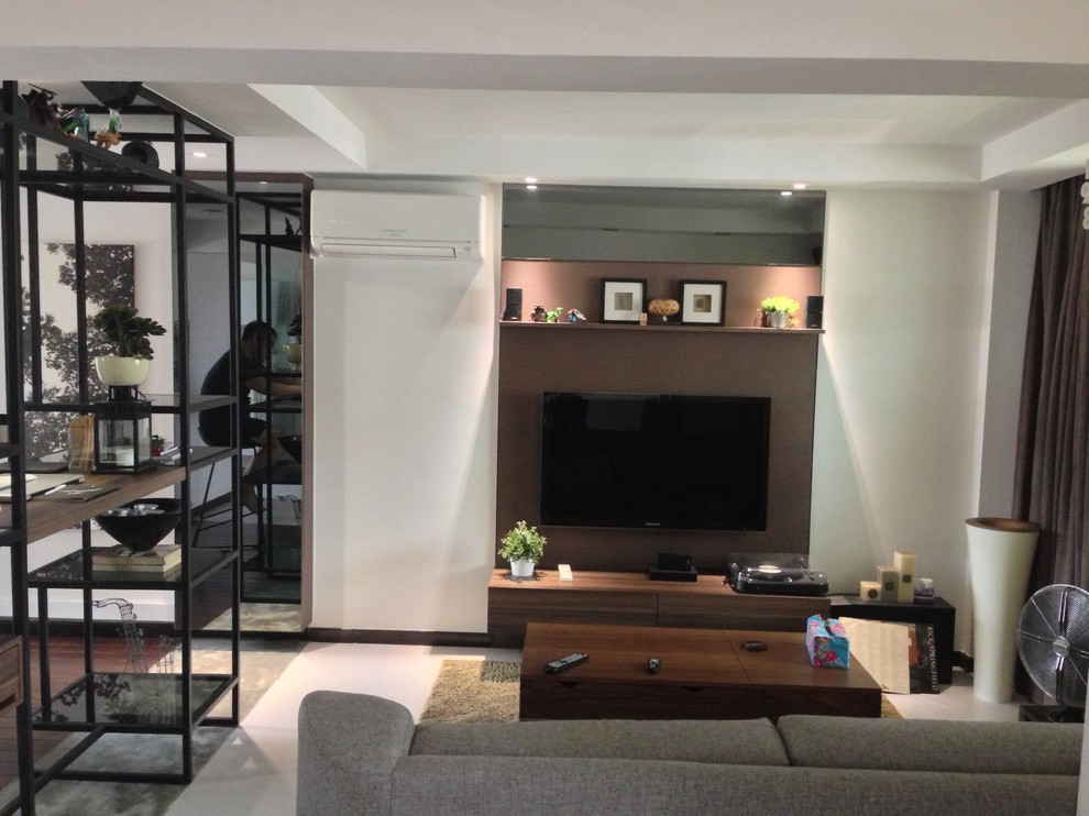 Toa Payoh HDB singapore - Living Room - Singapore - by Halcyon Design ...