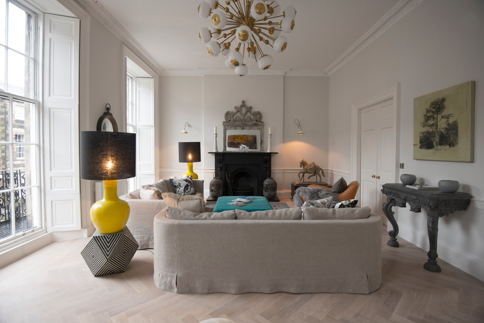 Townhouse, New Town, Edinburgh - Transitional - Living Room - Edinburgh ...