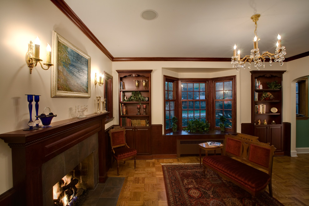 Traditional Den - Traditional - Living Room - Chicago - by Dream ...