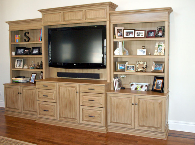 Traditional Entertainment Wall Unit - Traditional - Living Room - New ...