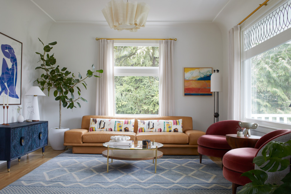 Traditional Four-Square Revival - Victorian - Living Room - Portland ...