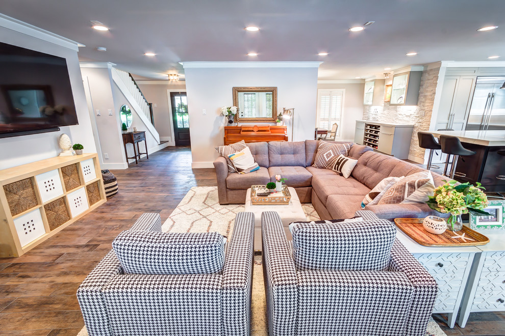 Traditional Houston Ranch-Style Gets Stunning Transitional Makeover ...