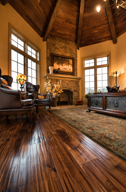 Traditional Plank Gunstock Walnut - Traditional - Living Room ...