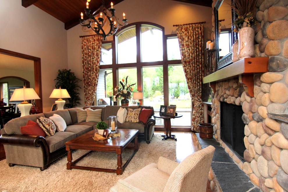 Traditional Rustic Living Room - Rustic - Living Room - Portland - by ...