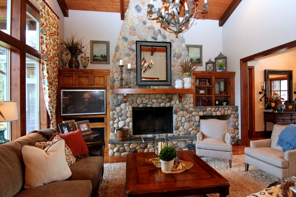 Traditional Rustic Living Room - Rustic - Living Room - Portland - by ...