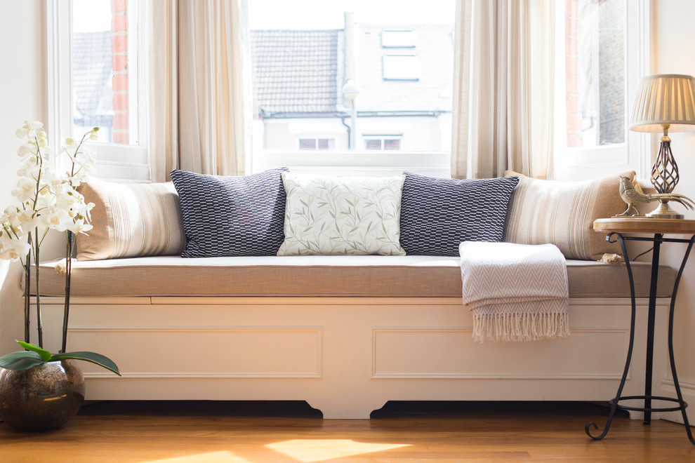 Traditional shaker style window seat - Traditional - Living Room ...