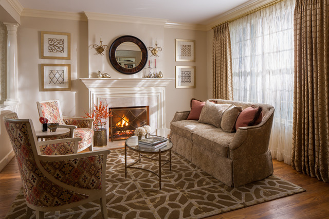 Traditional Space-Warm color palette - Traditional - Living Room - DC ...