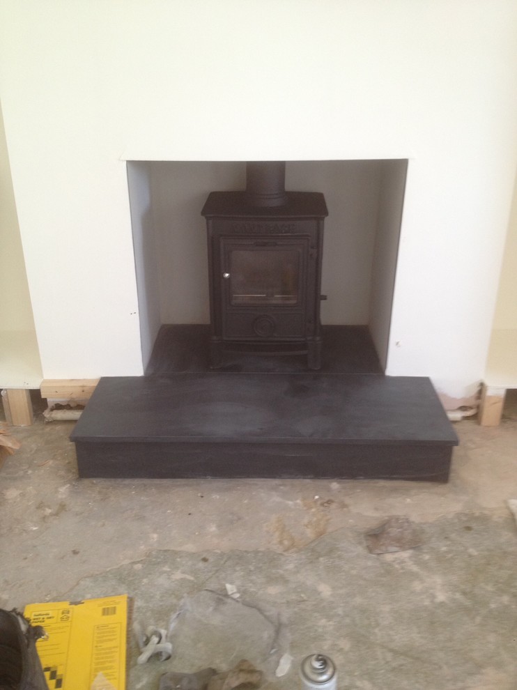 Traditional Stove, in an original opening, installed on a lovely large ...