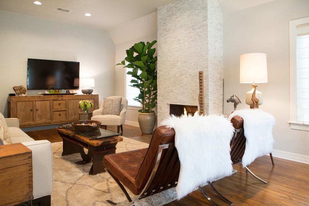Transitional Cottage in Pasadena - Transitional - Living Room - Los ...