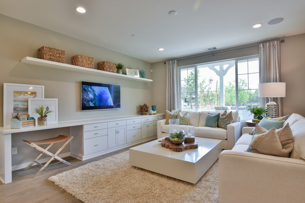 Transitional Great Room - Transitional - Living Room - Los Angeles - by ...