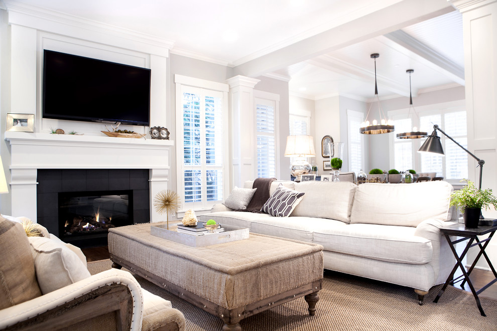 Transitional Great Room - Transitional - Living Room - Portland - by ...