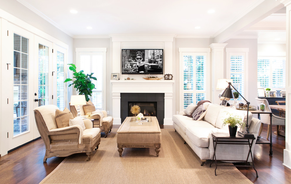 Transitional Great Room - Transitional - Living Room - Portland - by ...