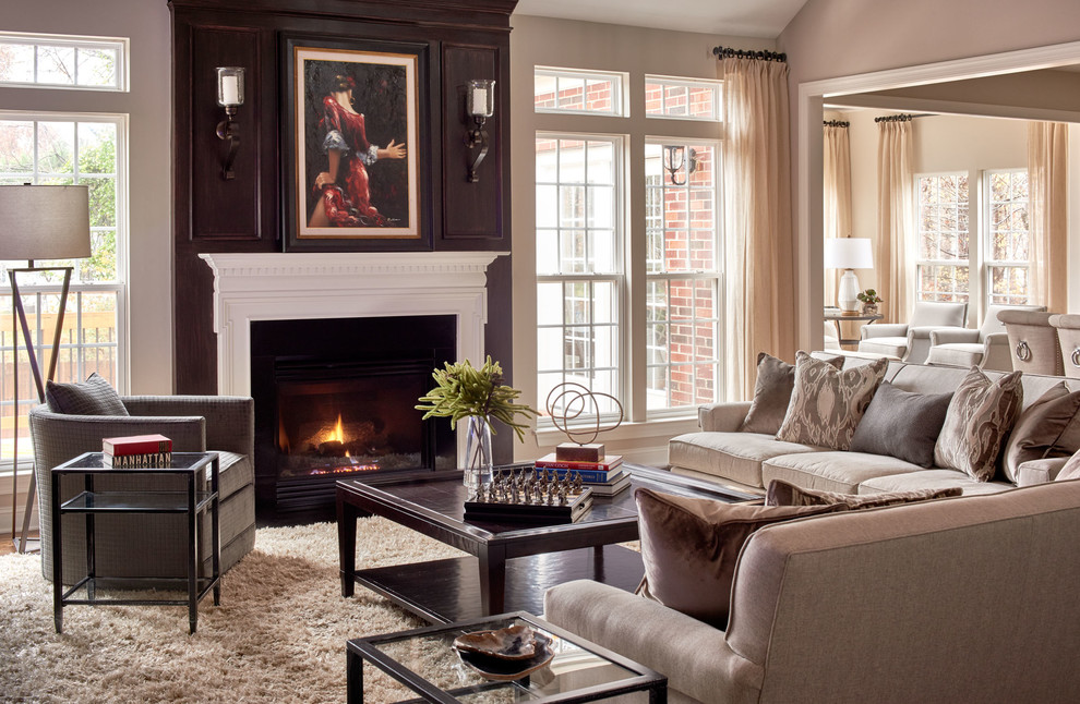 Transitional Living Room - Transitional - Living Room - Charlotte | Houzz