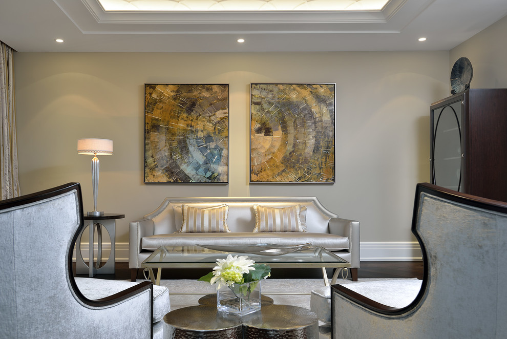 Transitional Living Room - Klassisch modern - Wohnbereich - Toronto ...